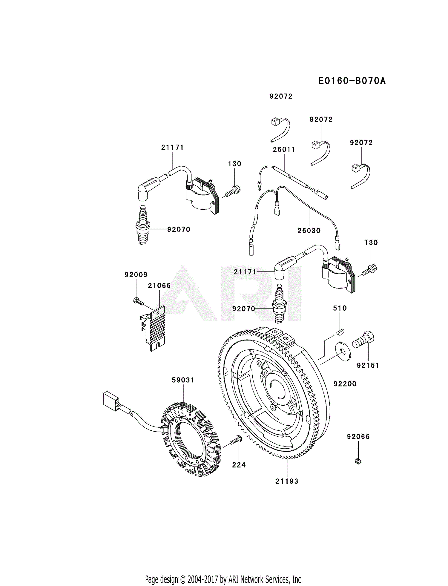 Kawasaki FH680D-BS08 4 Stroke Engine FH680D Parts Diagram Kawasaki FH680D-BS08 4 Stroke Engine FH680D Parts Diagram