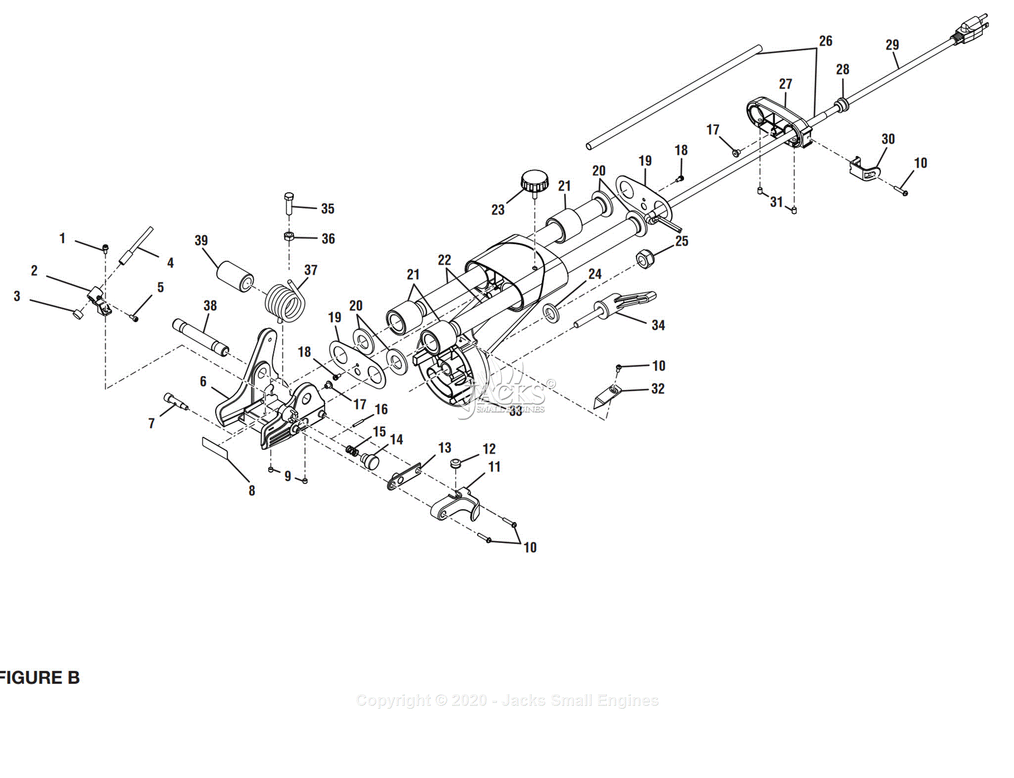 Ryobi TSS101L Parts Diagram for Figure B